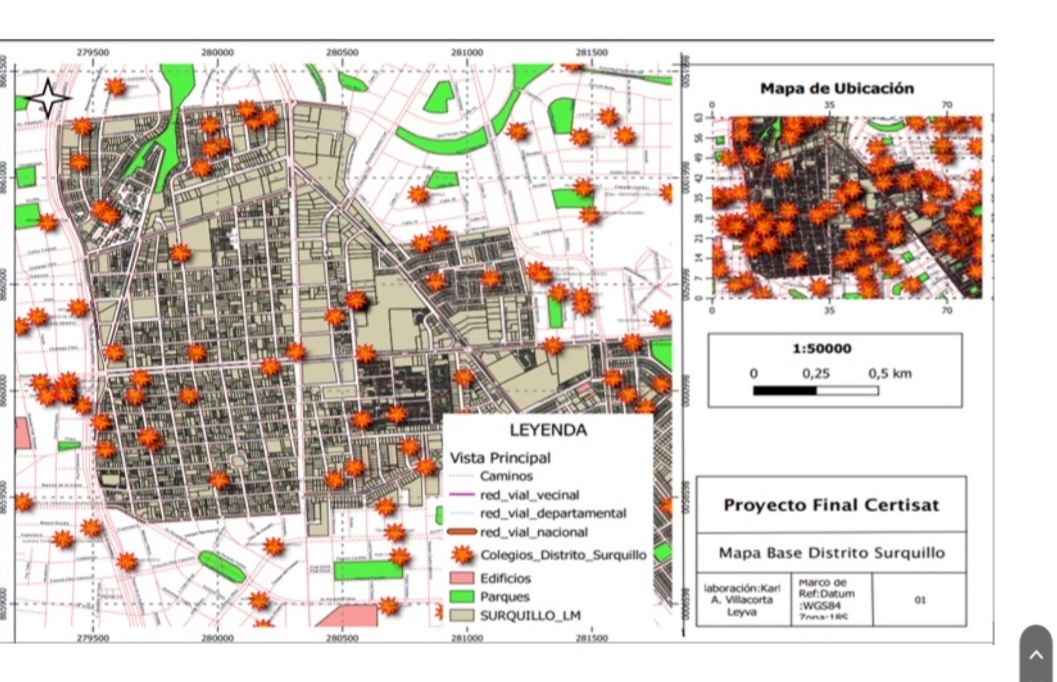 MAPA BASE DISTRITO SURQUILLO -PROYECTO FINAL | Mastergis